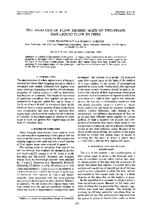 (PDF) The analysis of flow regime maps of two-phase gas-liquid flow in ...