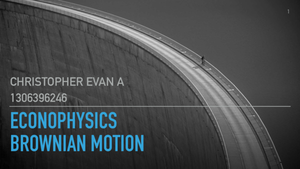 (PDF) ECONOPHYSICS BROWNIAN MOTION