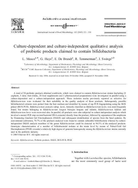 (PDF) Culture-dependent and culture-independent qualitative analysis of ...