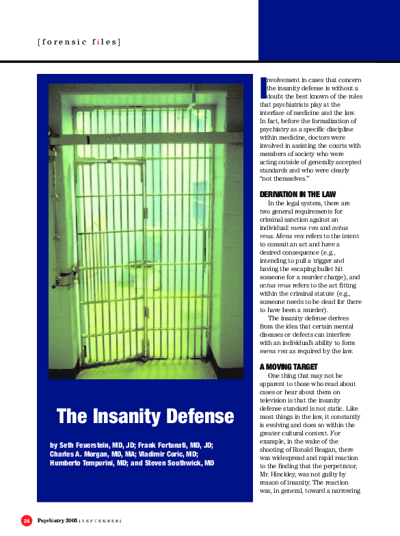(PDF) The insanity defense