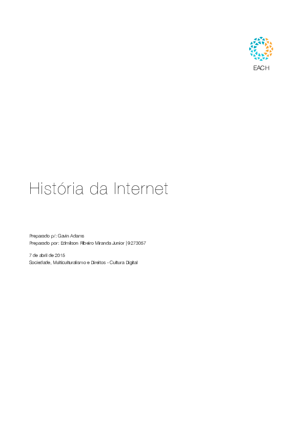 (PDF) História da Internet