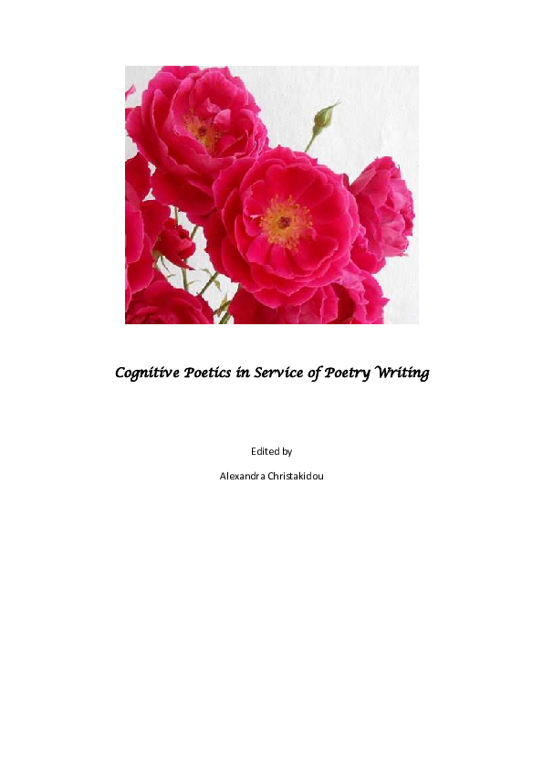 Cognitive Poetics in Service of Poetry Writing | Alexandra Christakidou ...