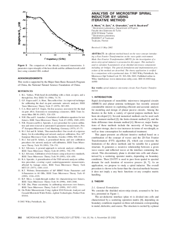 Pdf Analysis Of Microstrip Spiral Inductor By Using Iterative Method