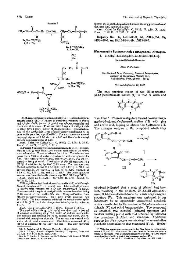 (PDF) HETEROCYCLIC-SYSTEMS WITH BRIDGEHEAD NITROGEN ATOM-REACTIONS OF 4 ...