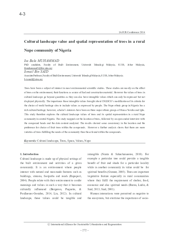(PDF) Cultural landscape value and spatial representation of trees in a ...