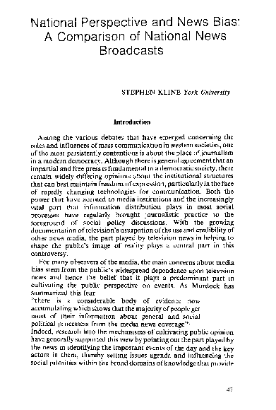 (PDF) National Perspective and News Bias: A Comparison of National News ...