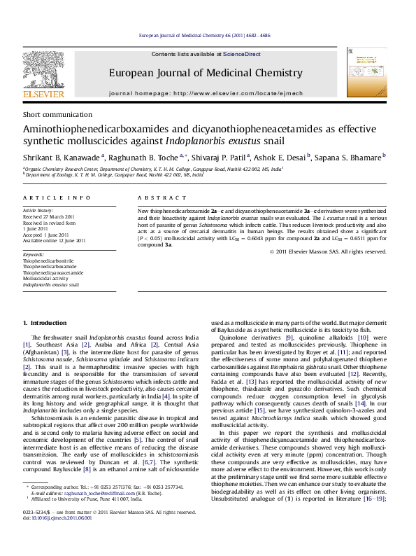 (PDF) Aminothiophenedicarboxamides and dicyanothiopheneacetamides as ...