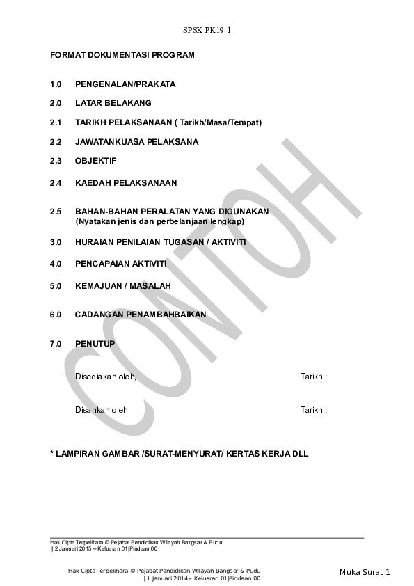 (DOC) FORMAT DOKUMENTASI PROGRAM(1) | Thohirah Khaja - Academia.edu