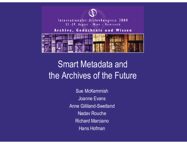 (PDF) Create Once, Use Many Times: The Clever Use of Recordkeeping ...