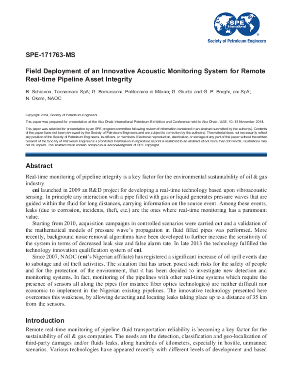 (PDF) Field Deployment of an Innovative Acoustic Monitoring System for ...