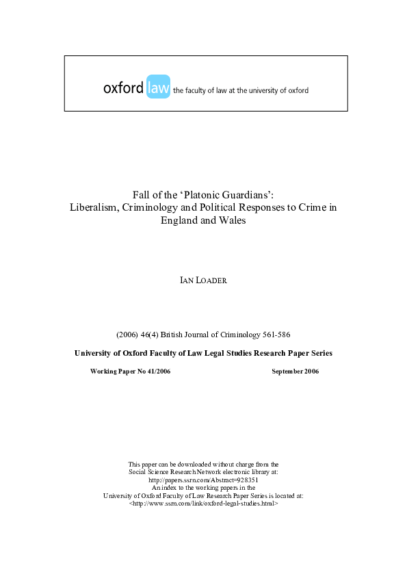(PDF) 4. Penal populism and epistemic crime control | Richard Sparks ...