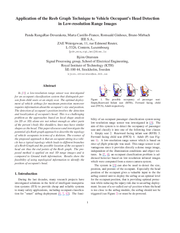 (PDF) Application of the Reeb Graph Technique to Vehicle Occupant's Head Detection in Low ...
