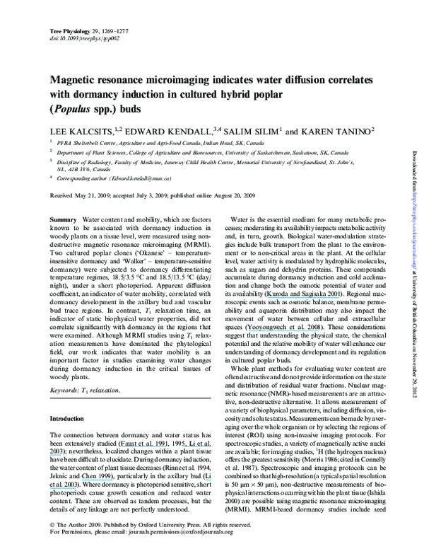 (PDF) Magnetic resonance microimaging indicates water diffusion ...