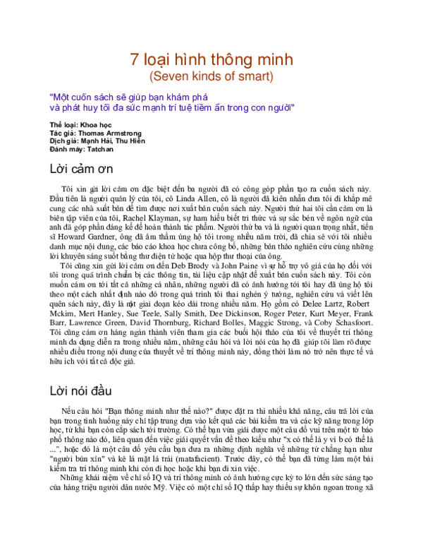 (PDF) 7 loại hình thông minh (Seven kinds of smart