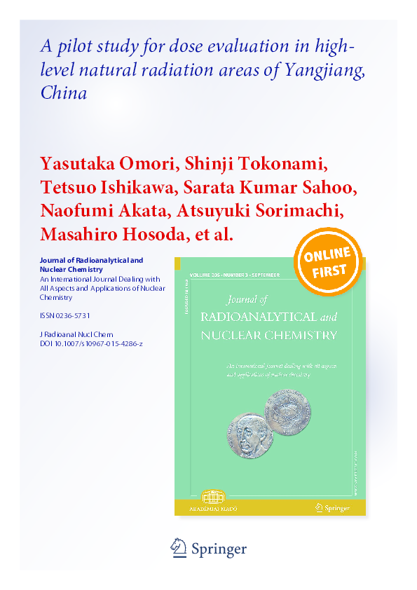 (PDF) A pilot study for dose evaluation in high-level natural radiation ...