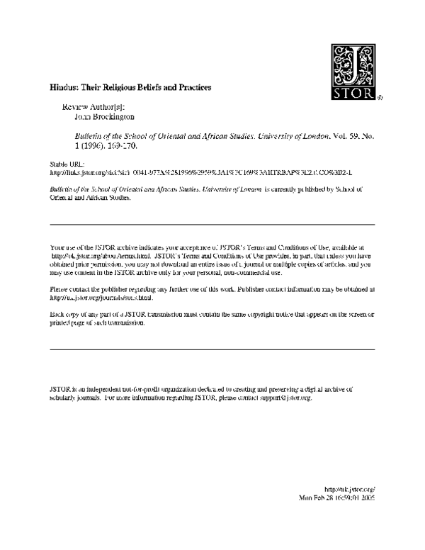 (PDF) Julius Lipner, Hindus: their religious beliefs and practices ...
