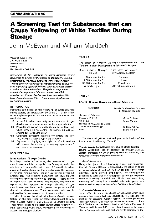 (PDF) A Screening Test for Substances that can Cause Yellowing of White ...