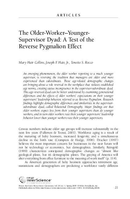 (PDF) The Older-Worker-Younger-Supervisor Dyad: A Test of the Reverse ...