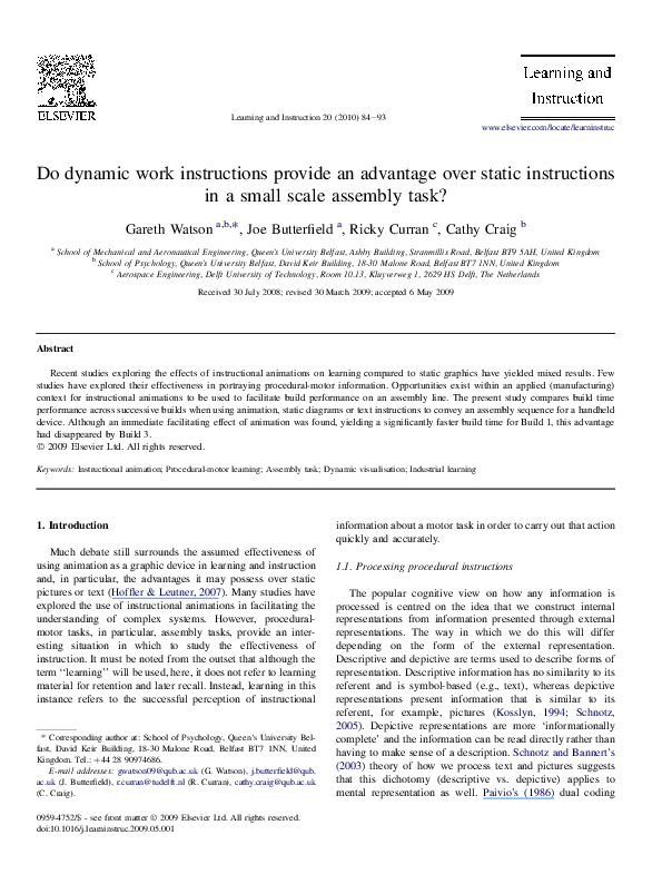 (PDF) Do dynamic work instructions provide an advantage over static ...