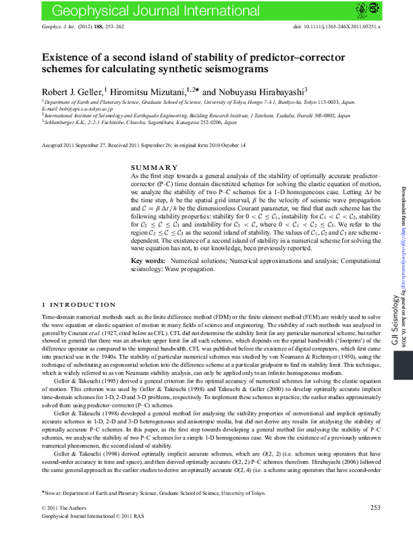 (PDF) Existence of a second island of stability of predictor-corrector ...