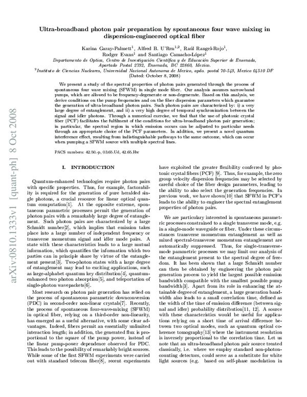 (PDF) Cascaded four-wave mixing generation with pumping in the normal dispersion regime | YING ...