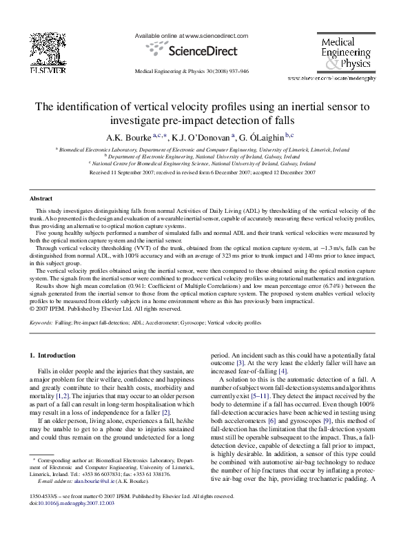 (PDF) The identification of vertical velocity profiles using an inertial sensor to investigate ...