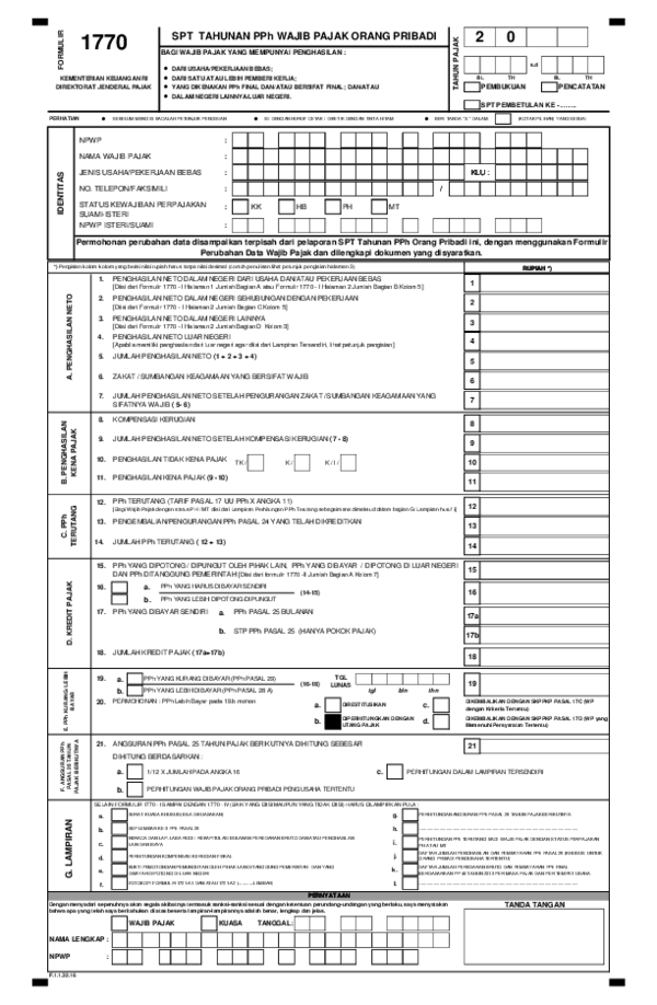 (PDF) Formulir SPT1770