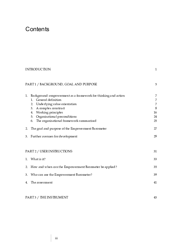 (PDF) Empowerment Barometer. Process evaluation of empowerment in ...