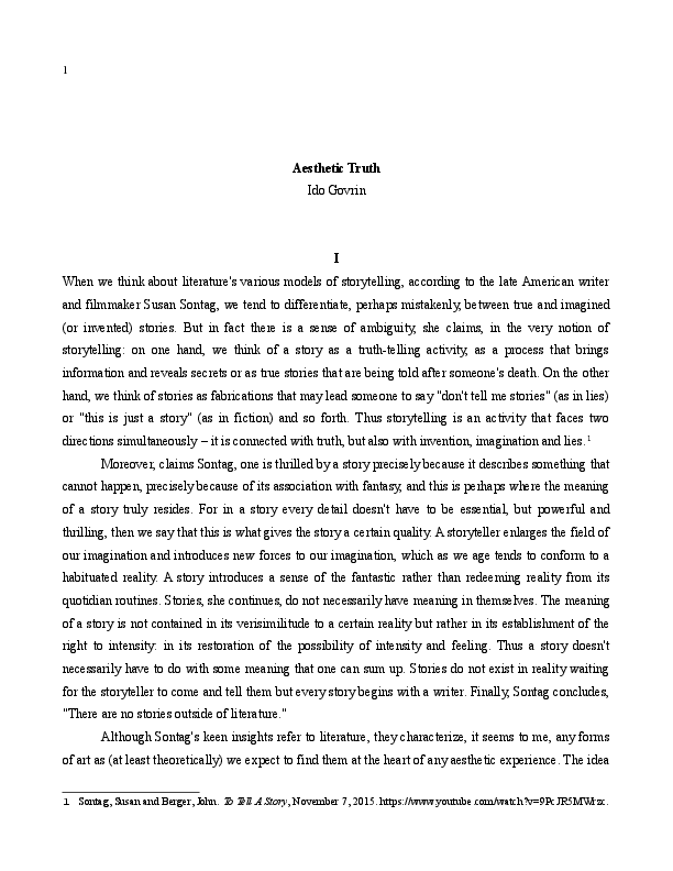 (PDF) Aesthetic Truth