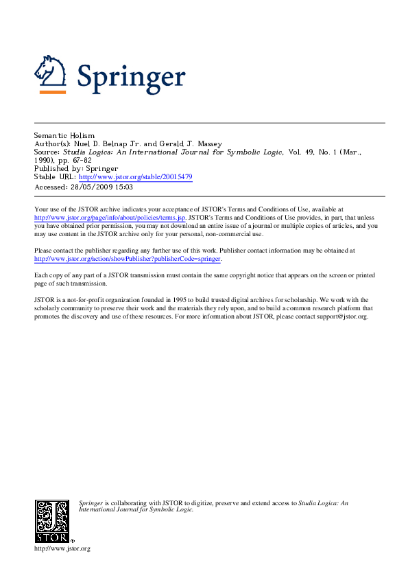 (PDF) Semantic holism