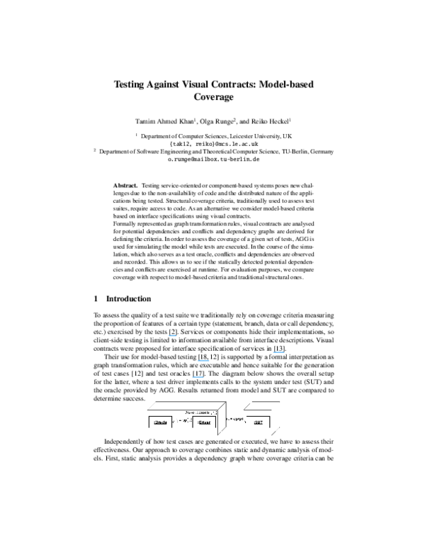 Pdf Testing Against Visual Contracts Model Based Coverage
