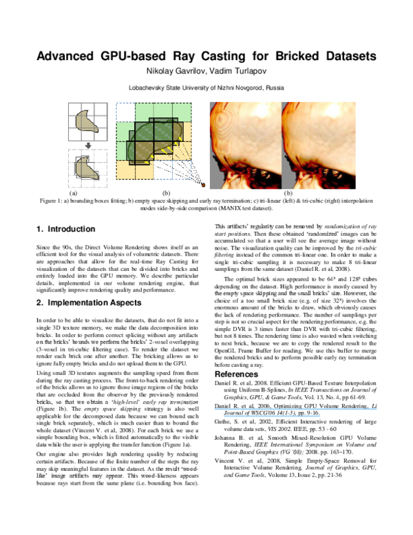 Pdf Advanced Gpu Based Ray Casting For Bricked Datasets