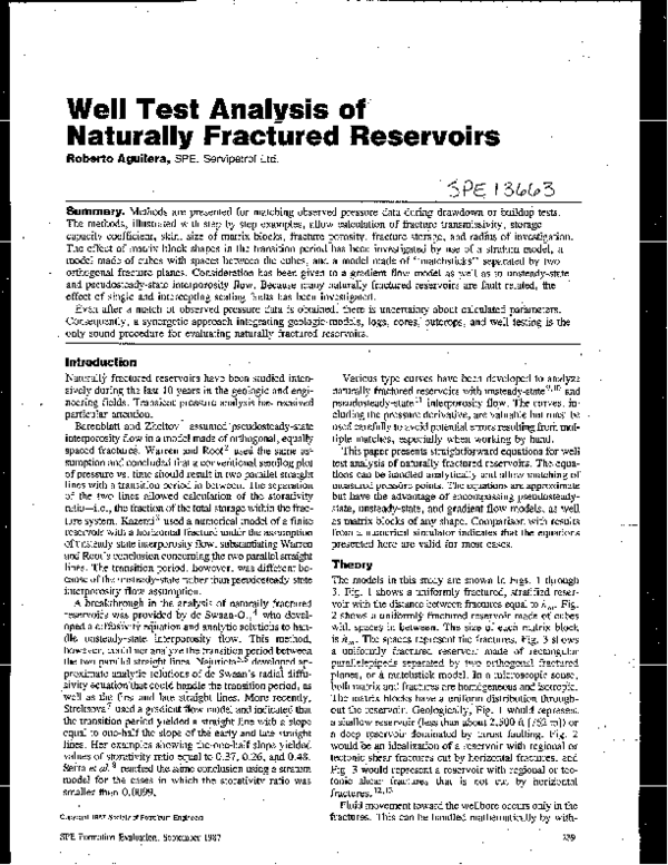(PDF) Well Test Analysis of Naturally Fractured Reservoirs 5PE 13bb3