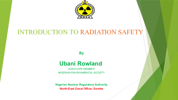 (PPT) INTRODUCTION TO RADIATION SAFETY ppt