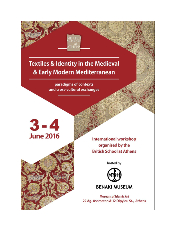 Textiles & Identity in the Medieval & Early Modern Mediterranean ...