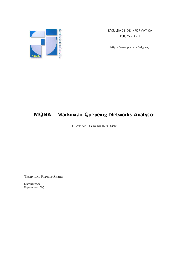 (PDF) MQNA-Markovian queueing networks analyser