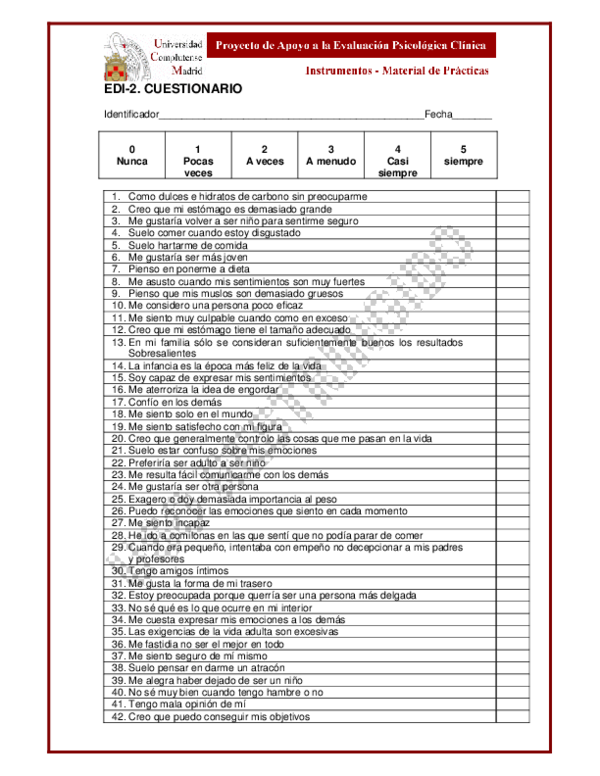 (PDF) EDI-2. CUESTIONARIO