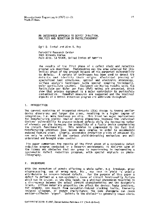 Pdf An Integrated Approach To Defect Detection Analysis And