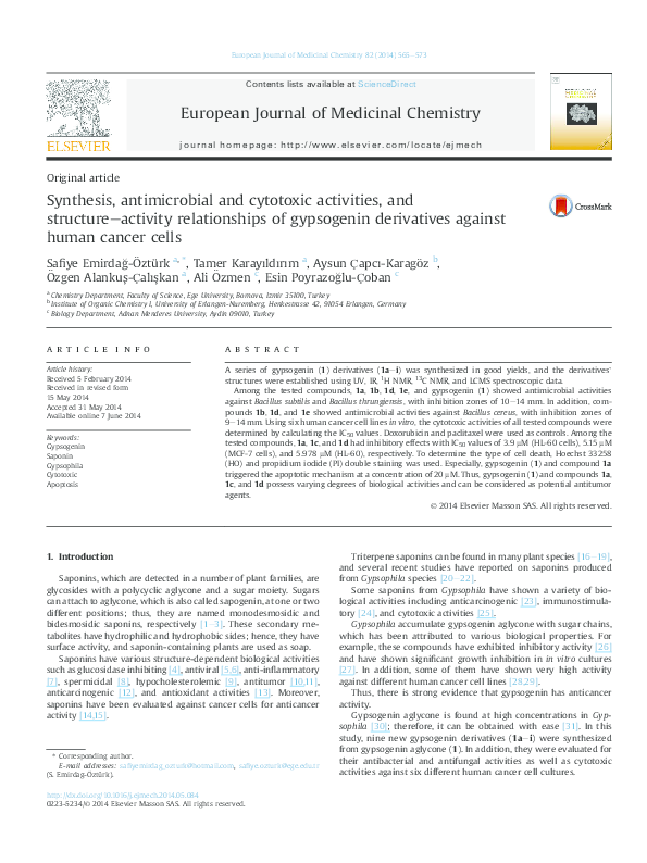 (PDF) Synthesis, antimicrobial and cytotoxic activities of some novel thiazole clubbed 1,3,4 ...