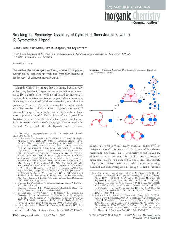 (PDF) Breaking the Symmetry: Assembly of Cylindrical Nanostructures ...