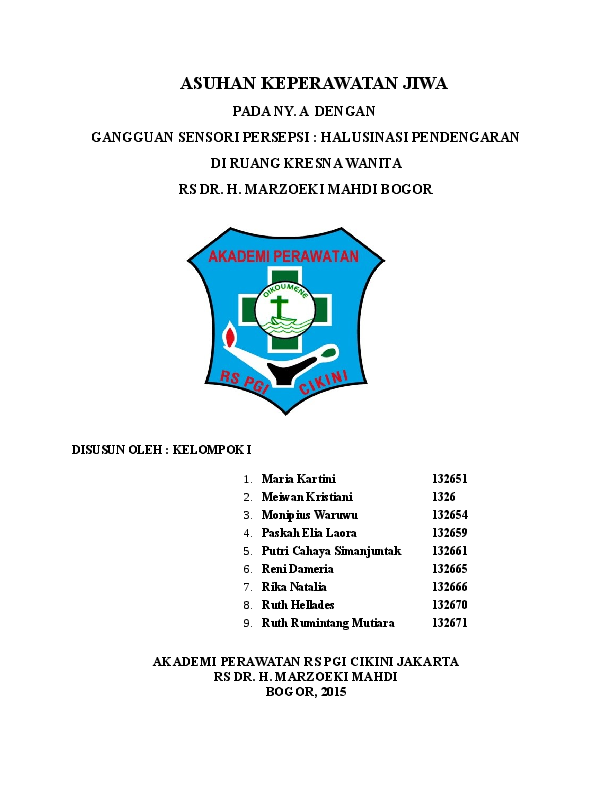 (DOC) ASUHAN KEPERAWATAN JIWA