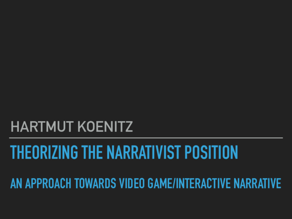 (PDF) Theorizing the Narrativist Position - an Approach Towards Video ...