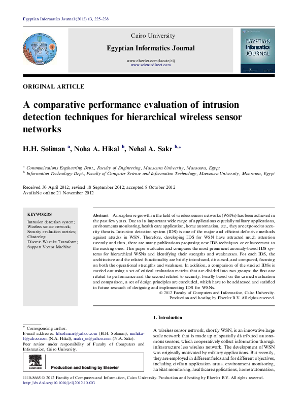Pdf A Comparative Performance Evaluation Of Intrusion Detection