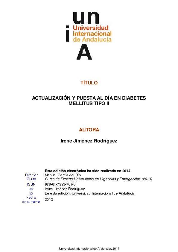 (PDF) TÍTULO ACTUALIZACIÓN Y PUESTA AL DÍA EN DIABETES MELLITUS TIPO II ...