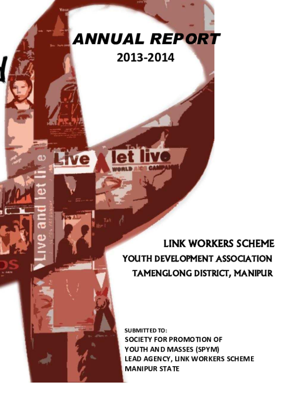 (PDF) ANNUAL REPORT, LINK WORKER SCHEME