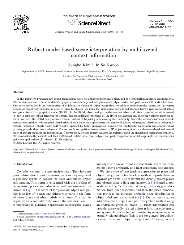(PDF) Robust model-based scene interpretation by multilayered context ...