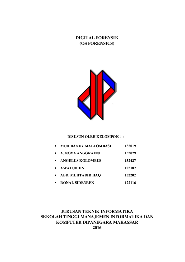 Pdf Digital Forensik Os Forensics
