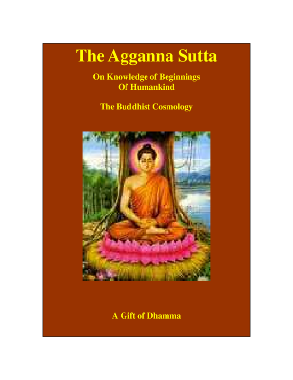 (PDF) The Agganna Sutta On Knowledge of Beginnings Of Humankind The ...