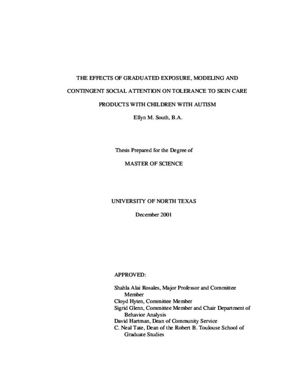 (PDF) The effects of graduated exposure, modeling, and contingent ...