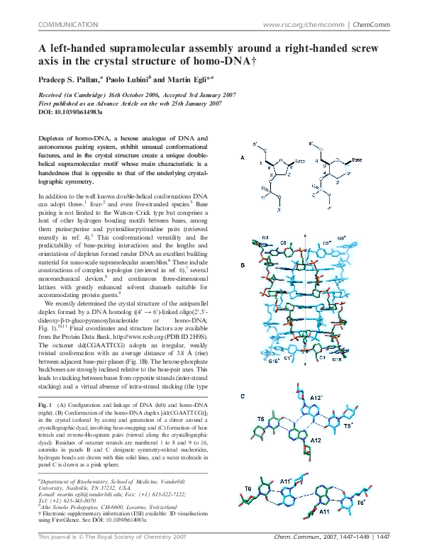 (PDF) A left-handed supramolecular assembly around a right-handed screw ...